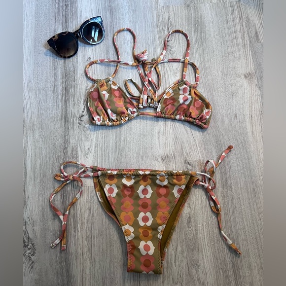 Zara | Swim | Nwot Zara Print Bikini | Poshmark